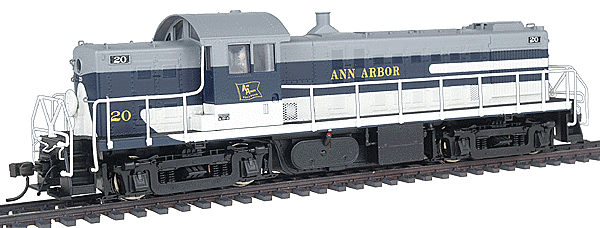 Atlas - Diesel Alco RS-1 - Powered - Ann Arbor #20 (blue, white, black) w/Friction Bearing Truck ...