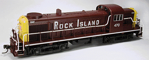Atlas - Diesel Alco RS-3 Classic Powered - Chicago, Rock Island & Pacific #470 (maroon, yellow ...