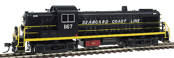 Atlas - Diesel Alco RS-3 Classic Powered - Seaboard Coast Line #1167 (black, silver, yellow ...