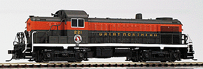 Atlas - Diesel Alco RS-3 Classic Powered - Great Northern #221 (simplified green & orange) - 150 ...