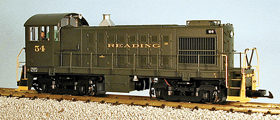 USA - Diesel ALCO S4 Switcher Powered - Reading (green) - 748-22558