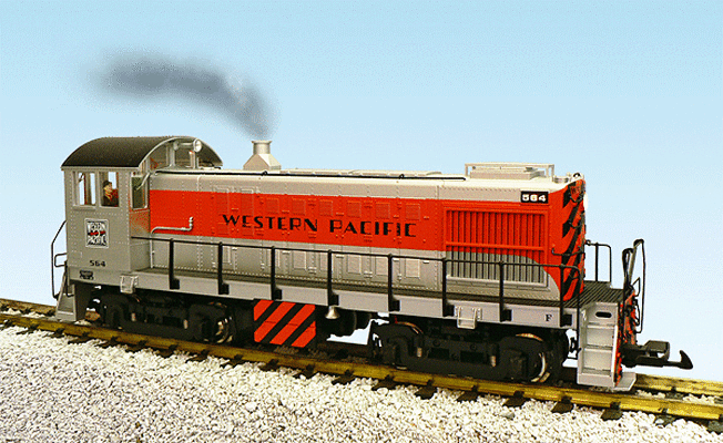 USA - Diesel Alco S4 w/Smoke - Standard DC - Western Pacific (silver ...