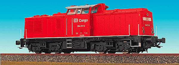 Brawa - Diesel BR204 V100; Deutsche Bahn (DB-AG) - #204 274-5 (red) DC ...