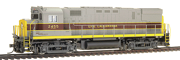 Atlas - Diesel Classic Alco C-425 Phase 1 Powered - Erie Lackawanna #2455 (gray, maroon, yellow ...