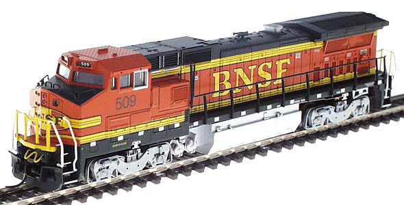 Atlas - Diesel Dash 8-40BW Powered - Standard - BNSF #509 (Premium Heritage orange & green ...