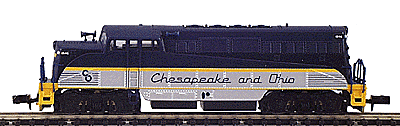 Life-Like - Diesel EMD BL2 Powered - Chesapeake & Ohio #1846 (maroon, 3 stripe) - 433-7622
