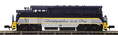 Life-Like - Diesel EMD BL2 Powered - Chesapeake & Ohio #52 (maroon, 3 stripe) - 433-7623