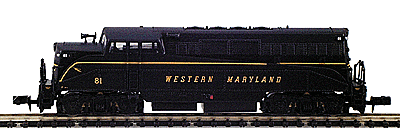 Life-Like - Diesel EMD BL2 Powered - Western Maryland #81 (Speed Lettering) - 433-7626