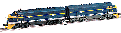 Lionel - Diesel EMD F3 Powered A & Matching Dummy A Units - C&O (blue ...