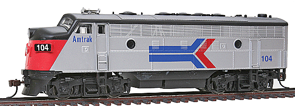 Model Pwr - Diesel EMD F7A (Metal) w/Working Light - Amtrak Phase I ...