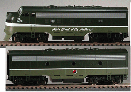 Stewart Hb - Diesel EMD F9 A (Powered) & B (Dummy) Set - Northern ...