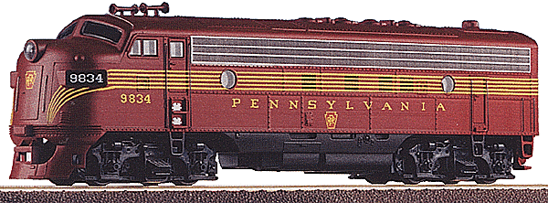 Roco - Diesel EMD FP7 Powered - Pennsylvania Railroad #1 (Tuscan Red ...