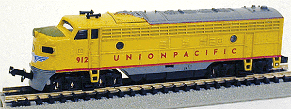 Model Pwr - Diesel EMD FP7 Powered w/Flywheels - Union Pacific (yellow ...