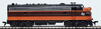 E-R Models - Diesel EMD FP7A Powered - Milwaukee Road #105-A - 262-40121