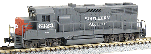 MicroTrain - Diesel EMD GP35 Powered - Southern Pacific #6323 (SP Lark Gray, SP Scarlet Red ...