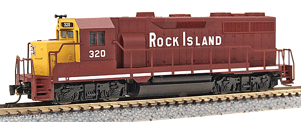 MicroTrain - Diesel EMD GP35 Powered - Rock Island #320 - 489-98101101