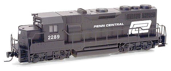 MicroTrain - Diesel EMD GP35 Powered - Penn Central #2289 (black, white Lettering & Penn Central ...