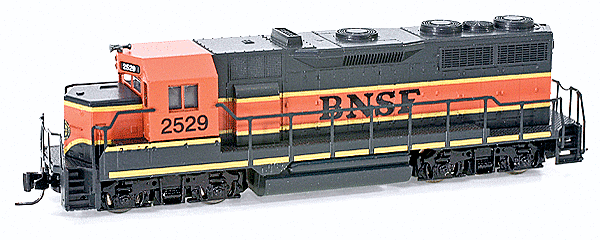 MicroTrain - Diesel EMD GP35 Powered, Without Sound - Burlington Northern Santa Fe #2529 - 489 ...