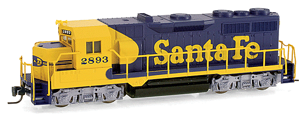 MicroTrain - Diesel EMD GP35 - Powered w/Magne-Matic(R) Couplers - Santa Fe #2893 - 489-98101040