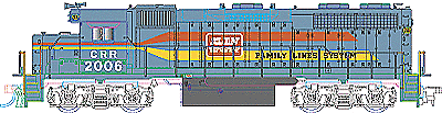 Atlas - Diesel EMD GP38 Powered Early Version w/Low Nose - Family Lines ...