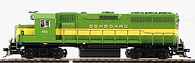 Atlas - Diesel EMD GP40 Powered - Seaboard Air Line #619 (green, yellow ...