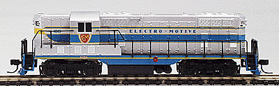 Atlas - Diesel EMD GP7 Powered - EMD Demonstrator #100 (blue, silver ...