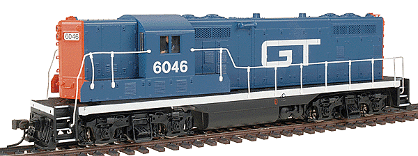 Atlas - Diesel EMD GP7 - Powered - Grand Trunk Western #6046 (blue, red ...