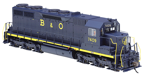 Atlas - Diesel EMD SD35 Low-Nose Powered - Baltimore & Ohio #7409 (blue ...