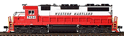 Atlas - Diesel EMD SD35 Powered w/Decoder Low Nose - Western Maryland - 150-49486