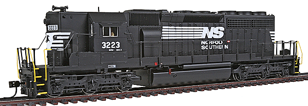BLI - Diesel EMD SD40-2 High Hood, Powered w/Sound, DC, DCC - Norfolk Southern #3323 (Black Sill ...