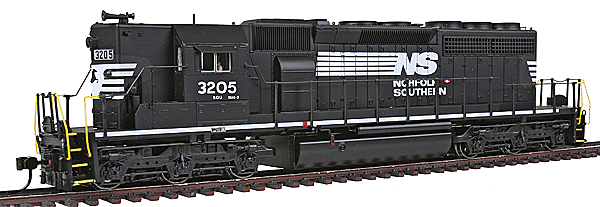 BLI - Diesel EMD SD40-2 High Hood, Powered w/Sound, DC, DCC - Norfolk Southern #3265 (Black Sill ...