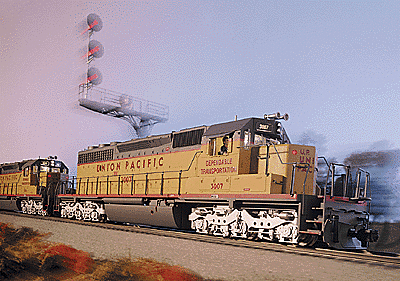 USA - Diesel EMD SD40-2 Powered - Union Pacific - 748-22302