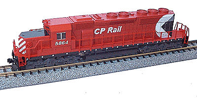 Kato - Diesel EMD SD40-2 Powered "Snoot Nose" - Canadian Pacific #5864 (Multi-Mark) - 381-1764905
