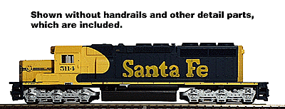 Athearn - Diesel EMD SD40-2 Snoot Nose Dummy - Atchison, Topeka & Santa Fe Standard Dynamic #1 w ...