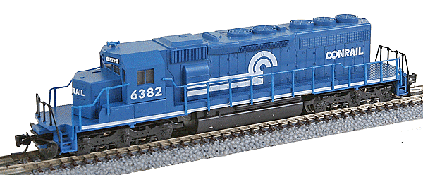 MicroTrain - Diesel EMD SD40-2 - Standard DC - Conrail #6382 (blue ...