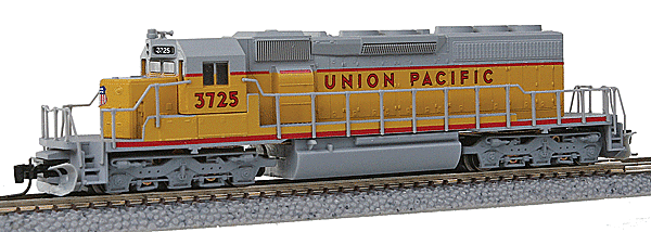 MicroTrain - Diesel EMD SD40-2 - Standard DC - Union Pacific #3725 (gray, yellow, red Stripes ...