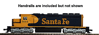 Kato - Diesel EMD SD40 Powered - Santa Fe #5014 - 381-376328
