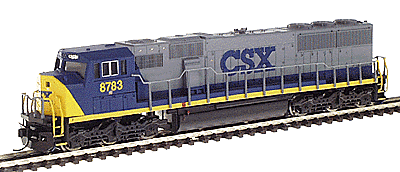 Atlas - Diesel EMD SD60M w/2 Window Cab Powered - With Decoder - CSX #8783 (Bright Future) - 150 ...