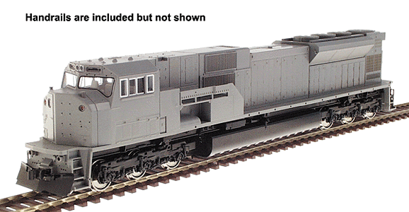 Kato - Diesel EMD SD80MAC Powered - Undecorated - 381-376340