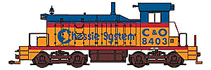 S Helper - Diesel EMD SW-1 Powered - Chessie System #1 - 641-441
