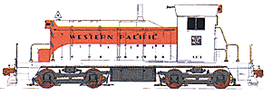 S Helper - Diesel EMD SW-1 Powered - Western Pacific #2 - 641-446