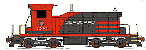 S Helper - Diesel EMD SW-1 Powered - Seaboard - 641-451