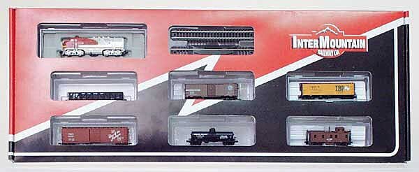 Intermount - Diesel Freight Train Set - Santa Fe: 22 x 42" Atlas Track ...