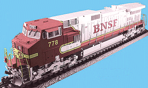 AristoCraf - Diesel GE Dash-9 44CW Powered - BNSF Silver/Red Warbonnet - 614-23011