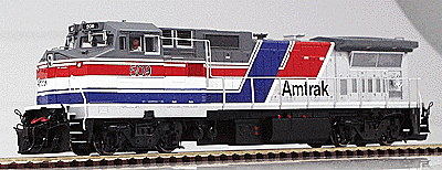 Atlas - Diesel GE Dash 8-32BHW Powered - Amtrak #509 (red, blue, white, silver, gray, black ...