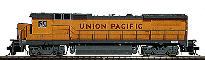 Atlas - Diesel GE Dash 8-40B Powered - Union Pacific - No Unit Number ...