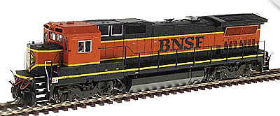 Atlas - Diesel GE Dash 8-40B Powered - Burlington Northern Santa Fe - Painted, No Unit Number ...