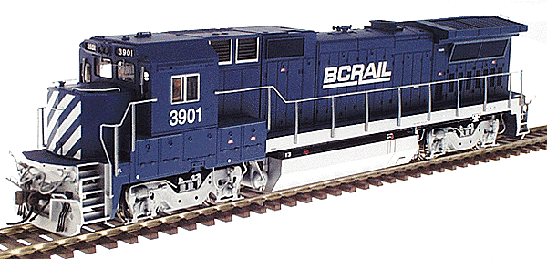 Atlas - Diesel GE Dash 8-40B Powered - BC Rail #3901 (blue, white, silver) - 150-9029