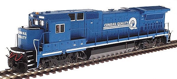 Atlas - Diesel GE Dash 8-40B Powered - Conrail - Painted (blue, white, black), No Unit Number ...