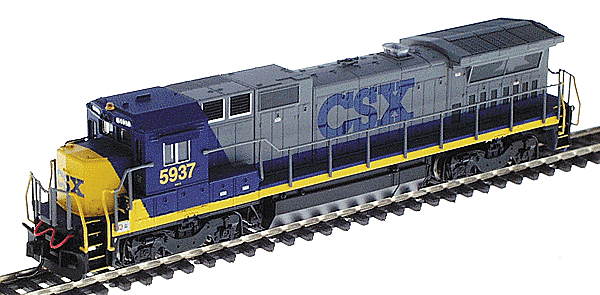 Atlas - Diesel GE Dash 8-40B w/Lenz Decoder - CSX #5937 (gray, blue, yellow) - 150-48747